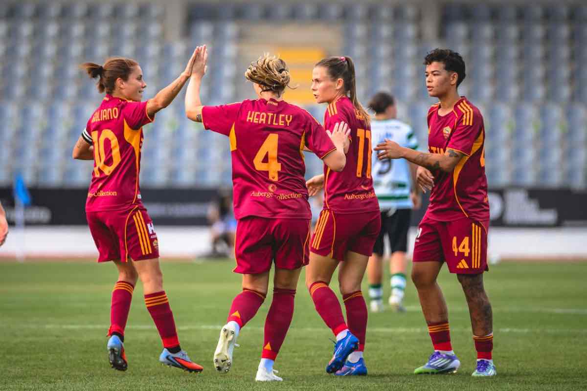 Roma Femminile, impresa compiuta: ribaltato lo Sporting Lisbona, avanti alla League Phase WUCL